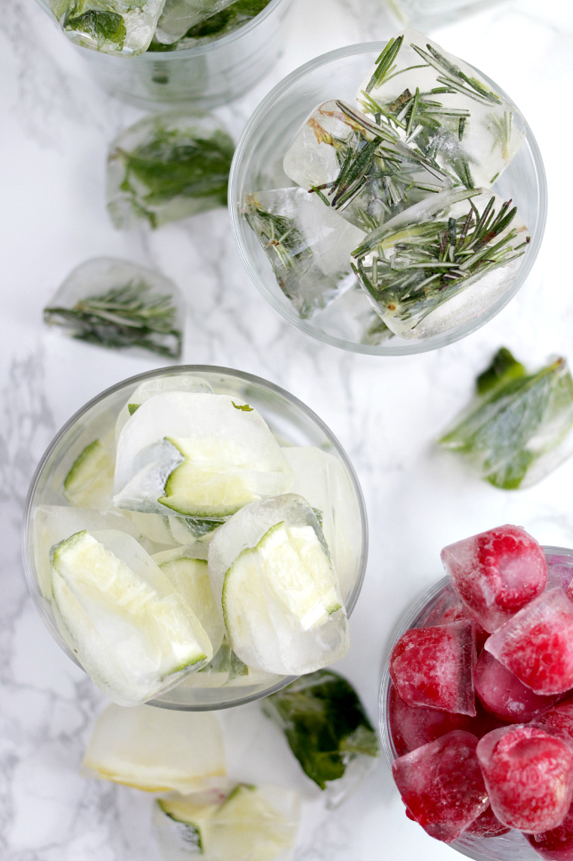 Herb and fruit infused ice cubes – THIRTEEN THOUGHTS