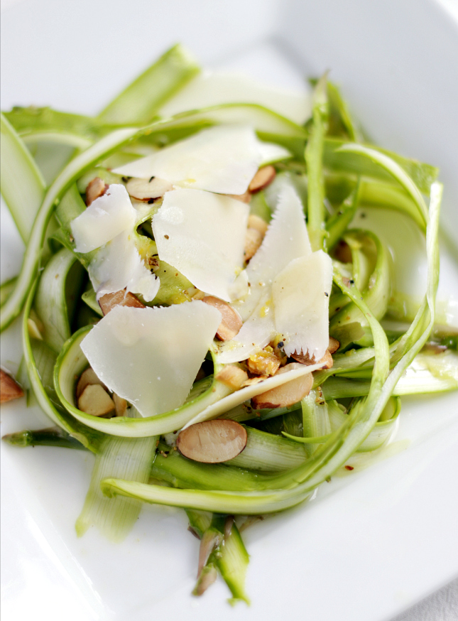 shaved asparagus salad – THIRTEEN THOUGHTS