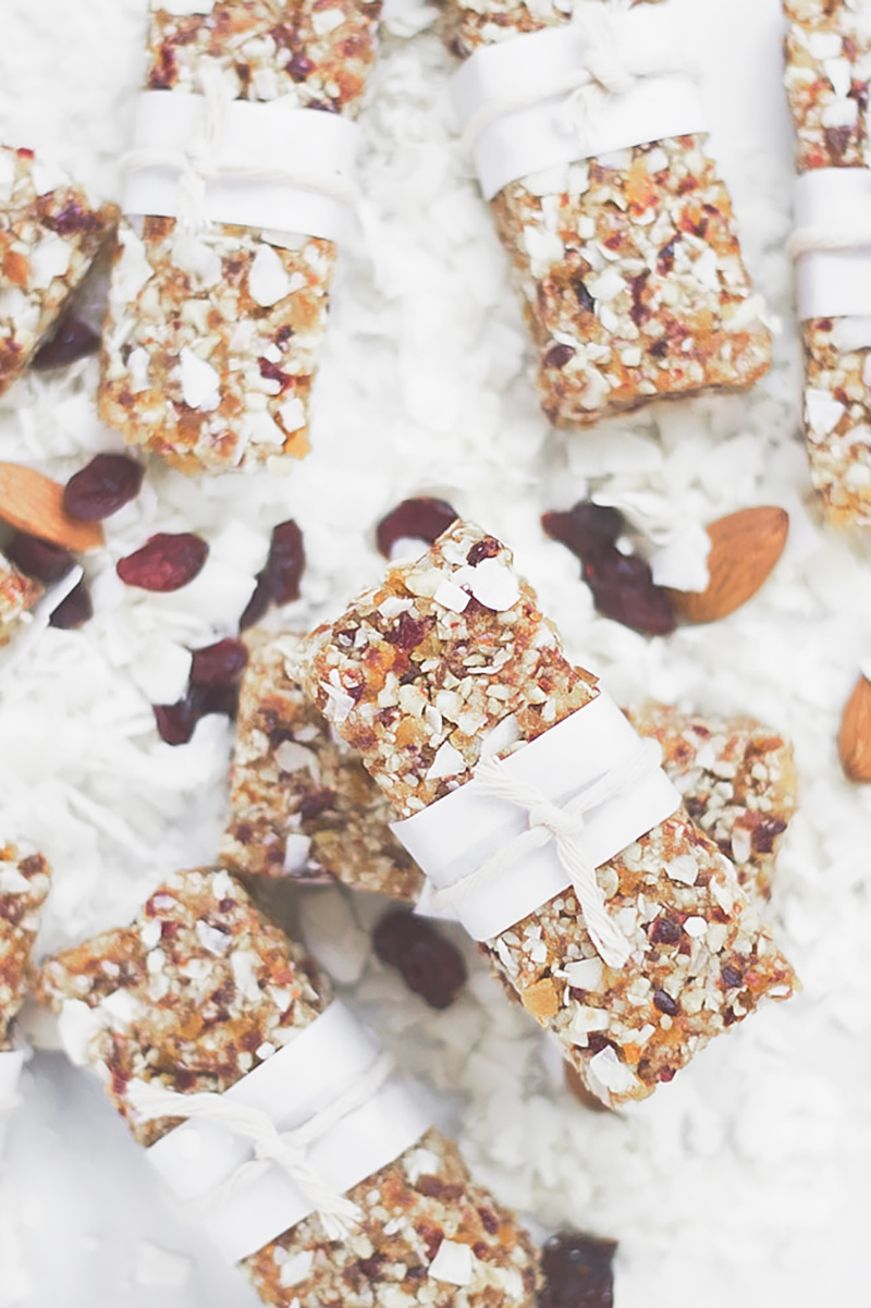 Cranberry Coconut Apricot Raw Bars (Vegan) – THIRTEEN THOUGHTS