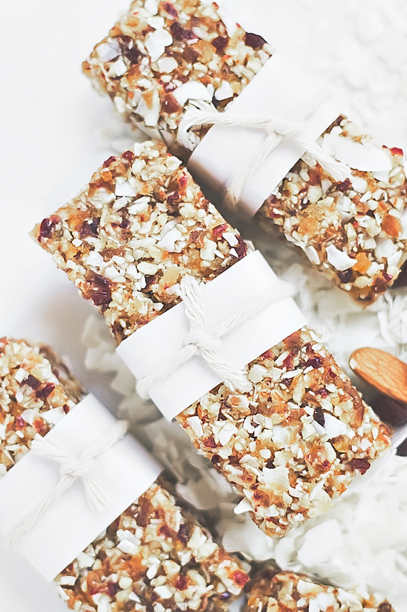 Cranberry Coconut Apricot Raw Bars (Vegan) – THIRTEEN THOUGHTS